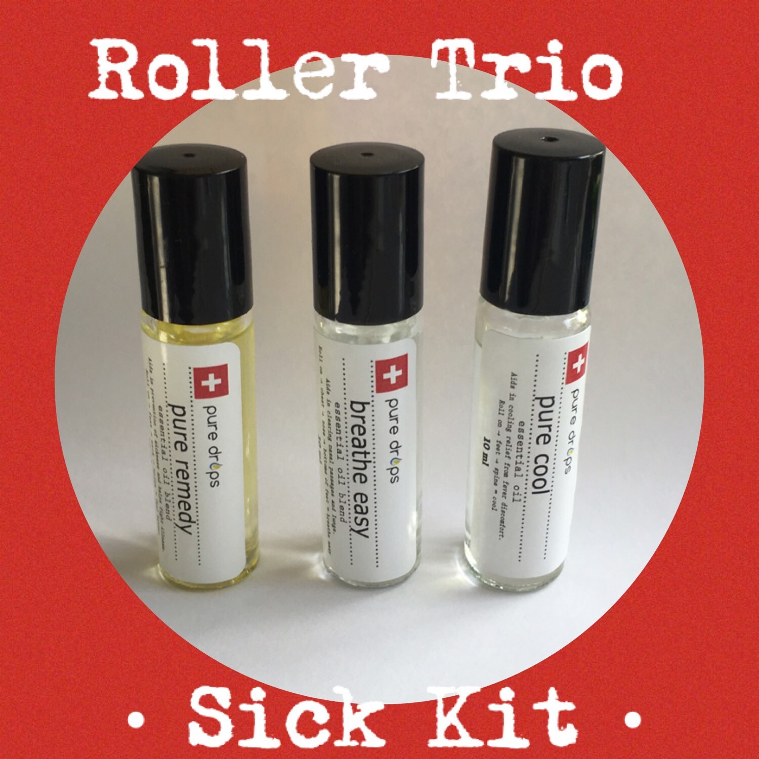 Essential Oils-sick-kit-pure Drops-all Natural-get - Etsy