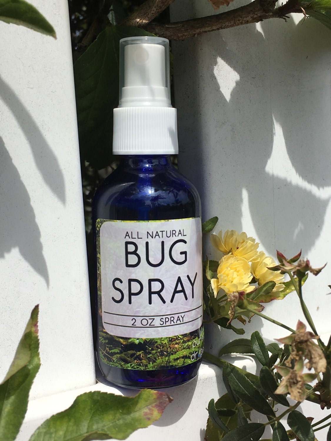 All Natural Bug Spray-essential Oils-pure Drops-all Natural-bug ...