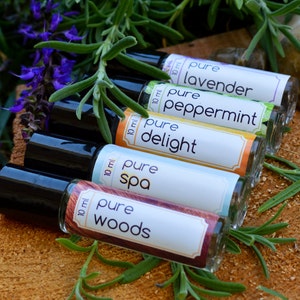 Essential Oil- Roller Bottle- Woods-aromatherapy-10ml-roll On-calm ...