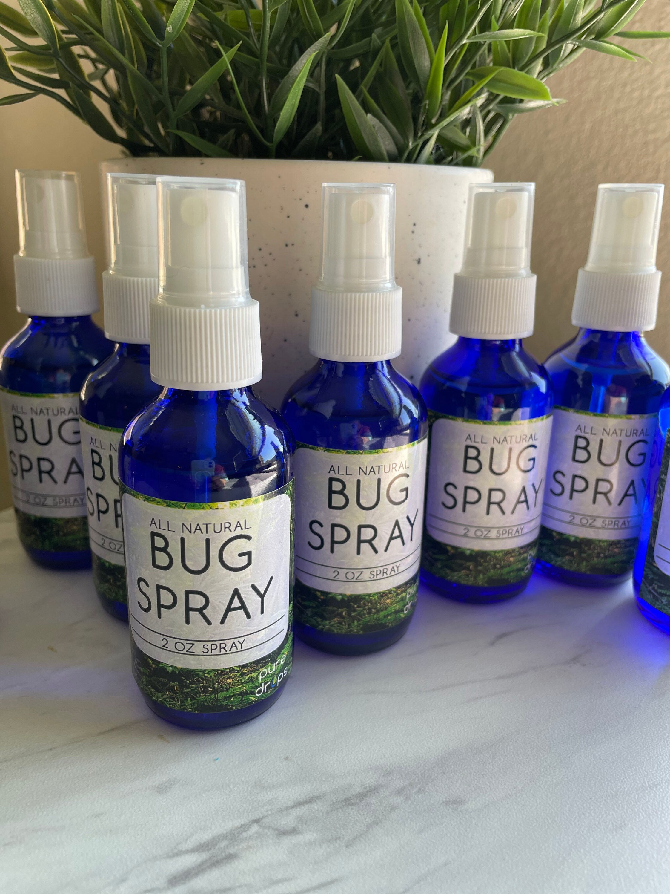 All Natural Bug Spray-essential Oils-pure Drops-all Natural-bug ...
