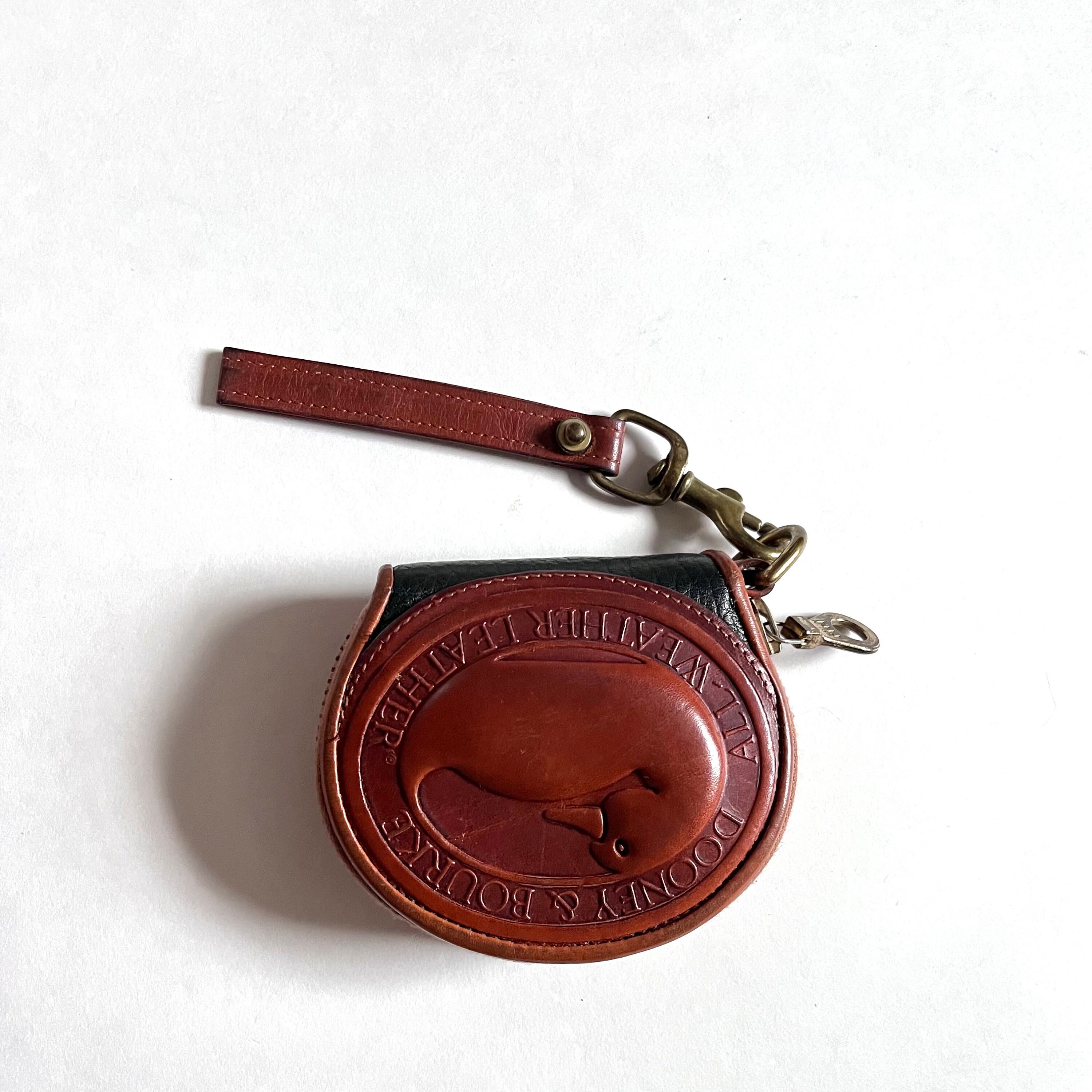 Vintage Big Duck Dooney and Bourke All Weather Leather Navy Blue and ...