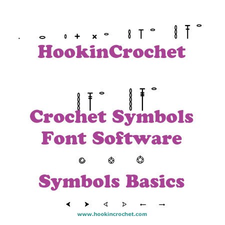 HookinCrochet Symbols Basics Font Software | Etsy