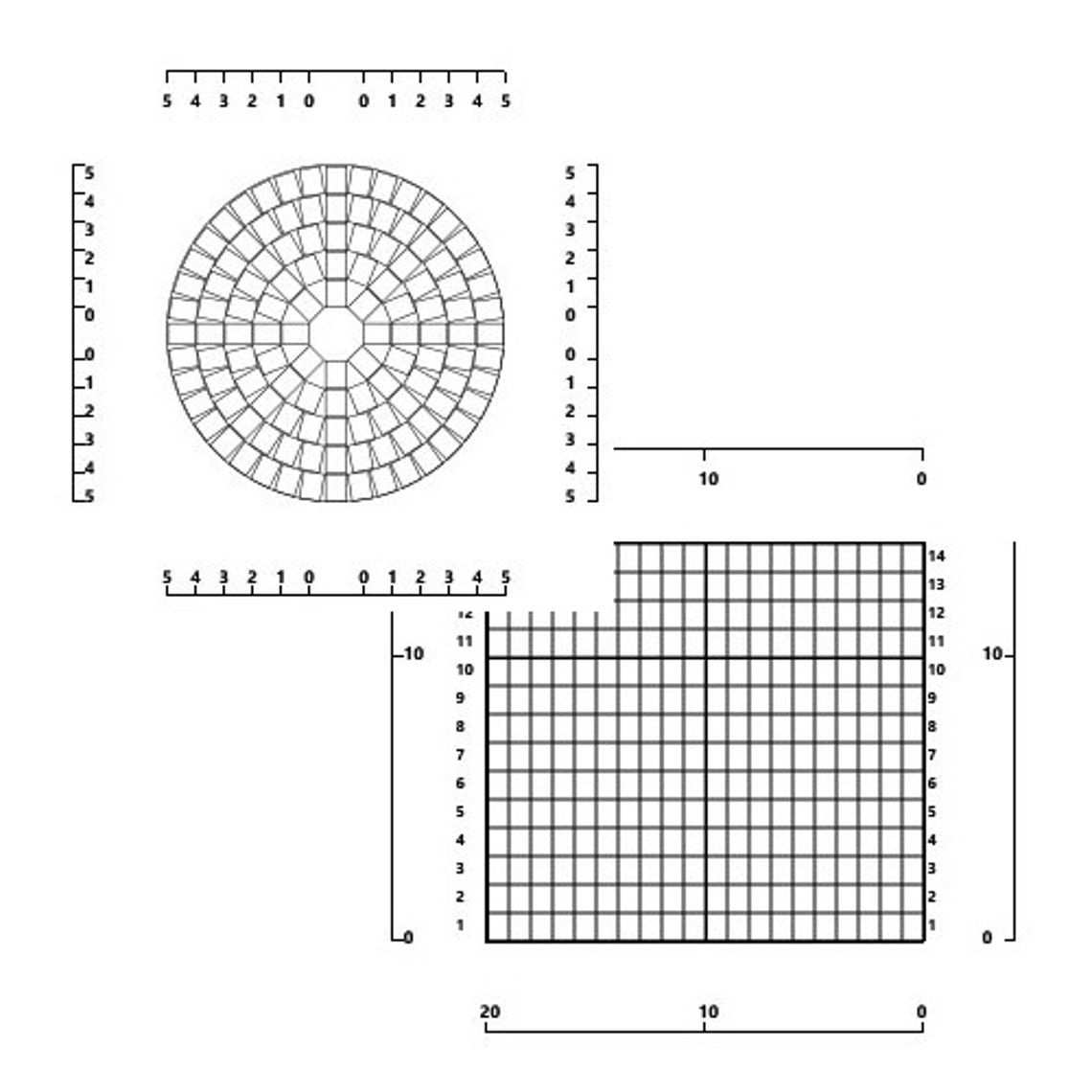 Mochila Style Bag Blank Graph Set Round Base 25 Rounds 8 - Etsy