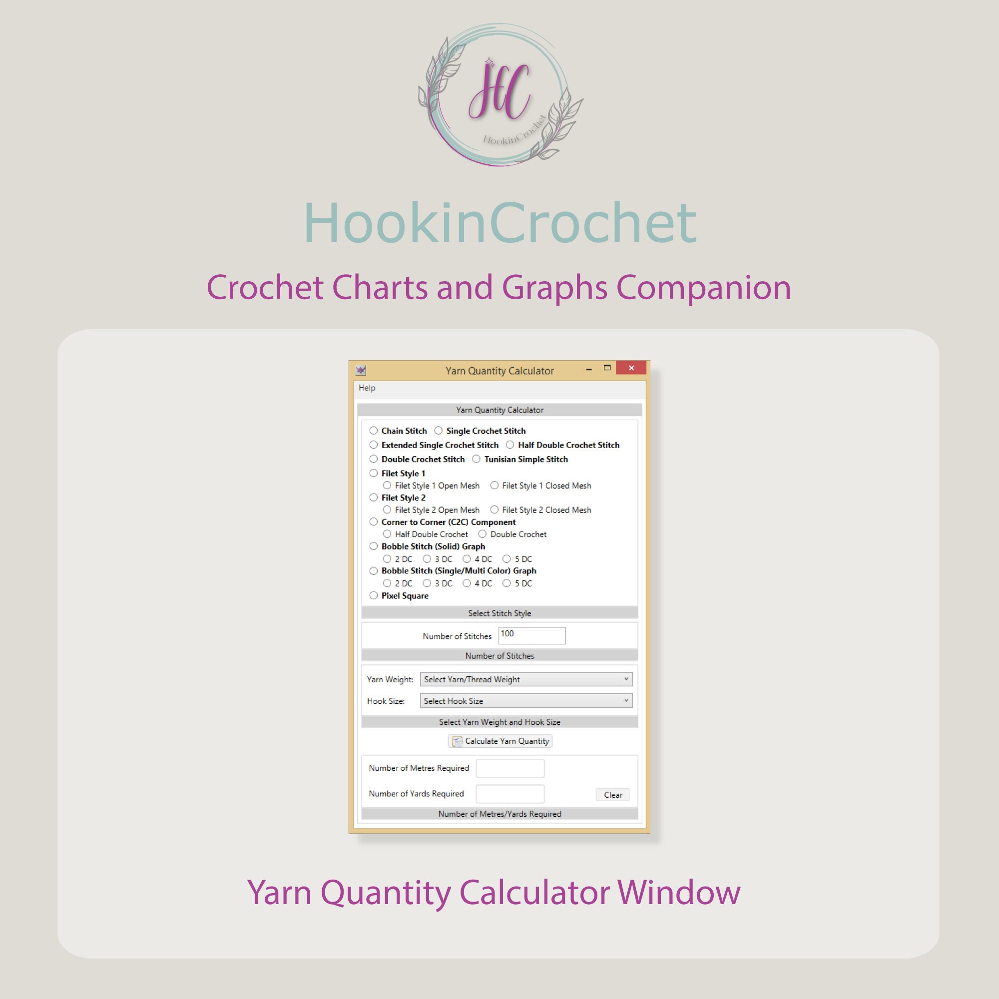 Hookincrochet Crochet Charts and Graphs Companion Software, Windows ...