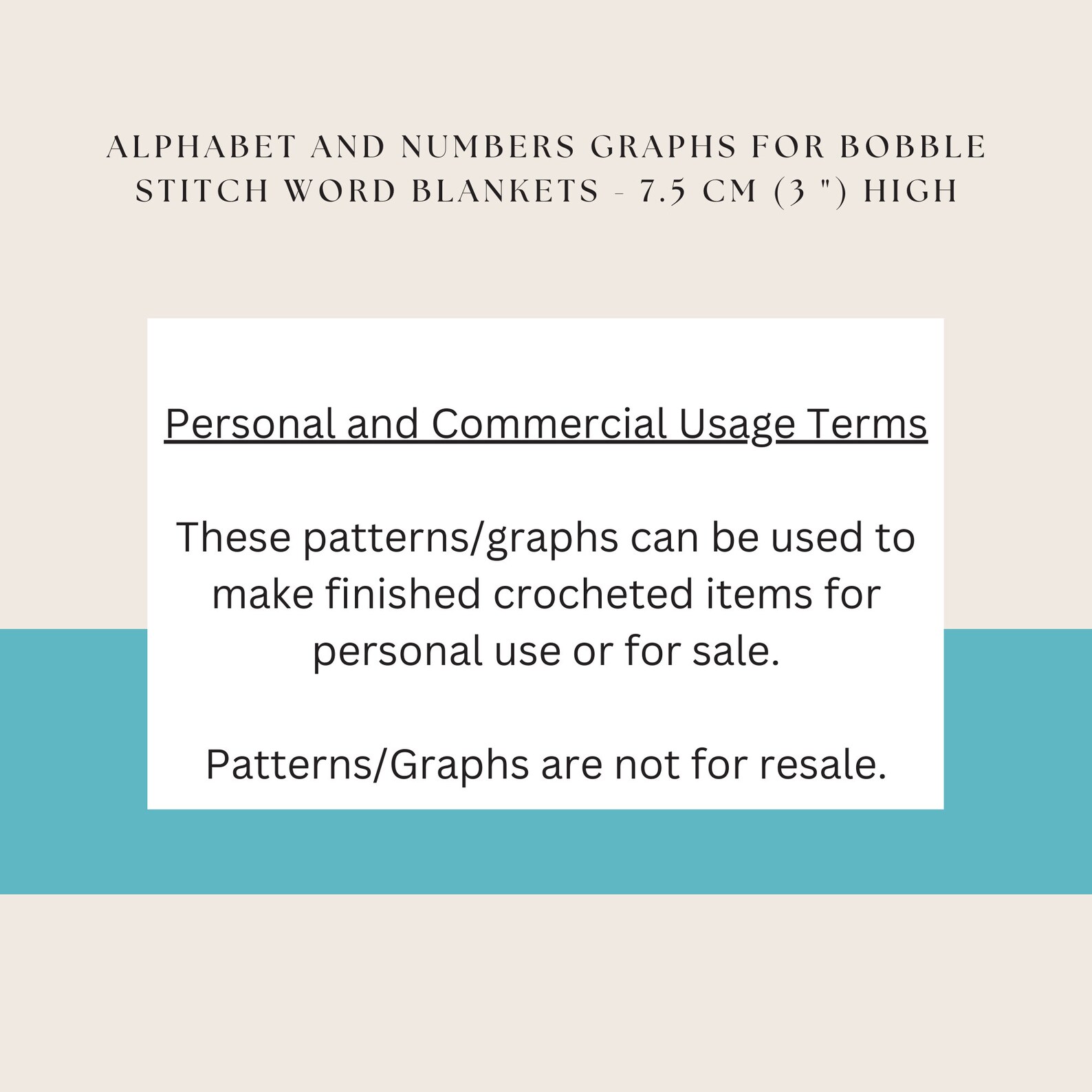 Alphabet and Numbers Graphs for Bobble Stitch Crochet Word Graph ...