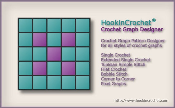 HookinCrochet Crochet Graph Designer Software Windows Crochet | Etsy
