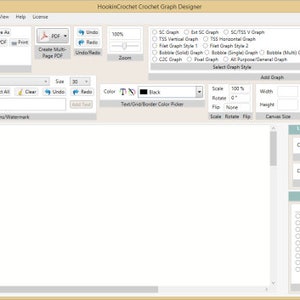 Hookincrochet Crochet Graph Designer Software Windows Crochet - Etsy ...