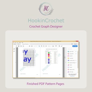 Hookincrochet Crochet Graph Designer Software, Windows, Crochet Graph ...