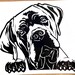 Cane Corso Dog Decal Peeking Cane Corso Cane Corso Sticker Dog Decal ...