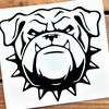 Stafford Bull Terrier Decal Peeking Stafford Terrier Stafford Terrier ...