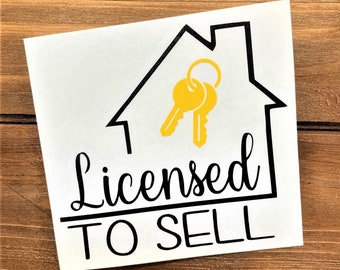 Real Estate Decal Real Estate Sticker House Decal House Sticker ...