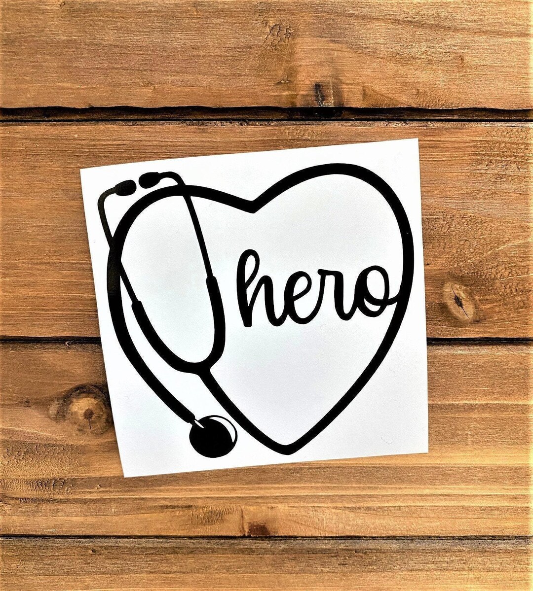 Hero Stethoscope Decal - Medical Decal - Nurse Decal - Doctor Decal - Etsy