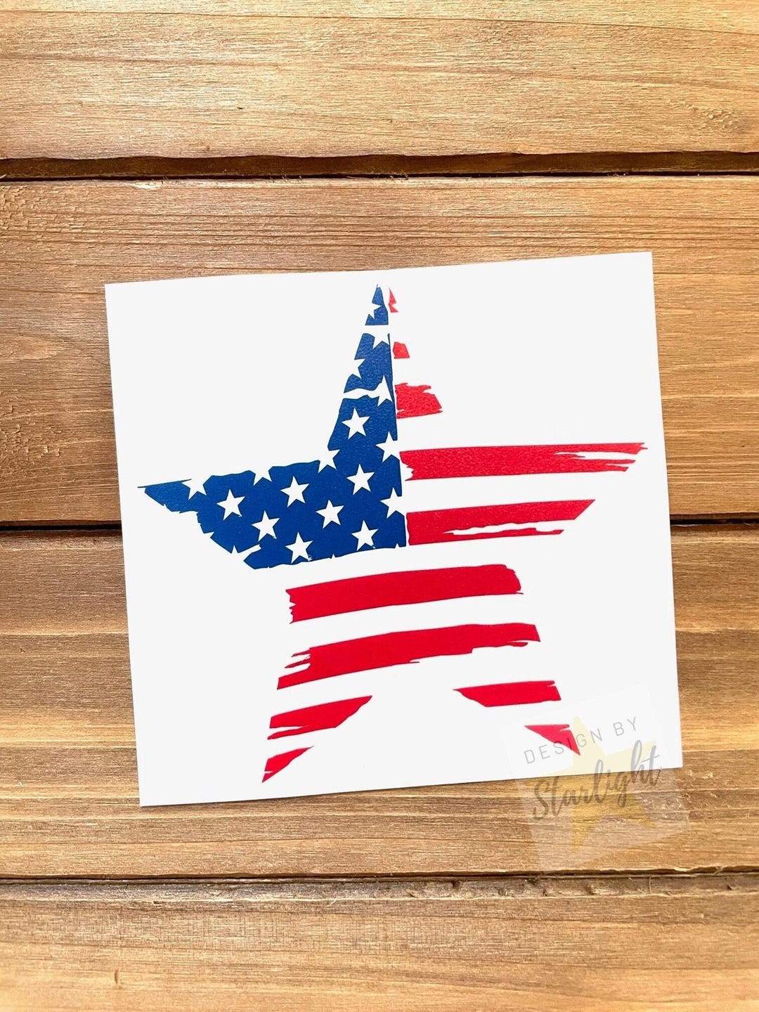 Distressed Star Flag Decal - Flag Decal - American Flag - Flag Sticker ...