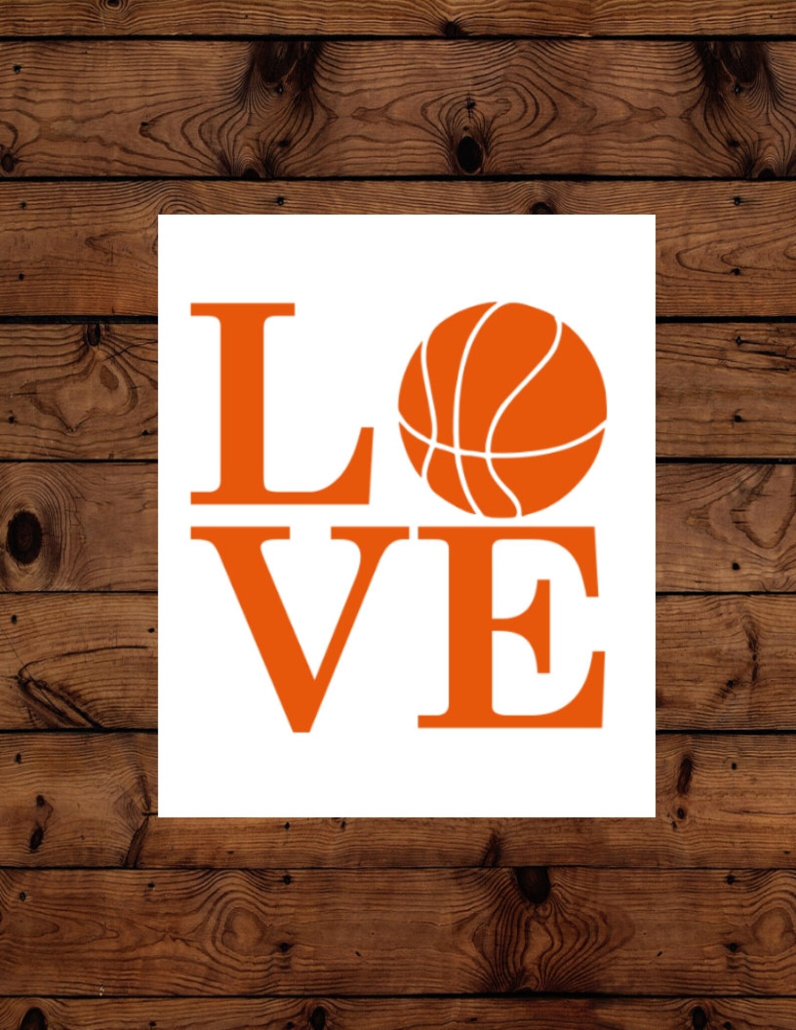 LOVE Basketball Decal LOVE Basketball Sticker Glitter - Etsy