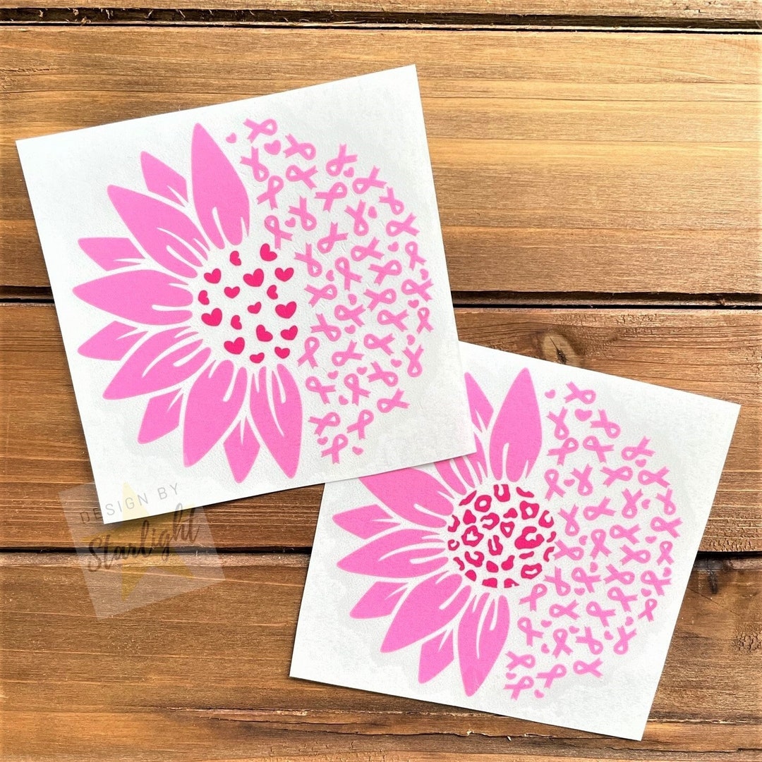 Sunflower Cancer Ribbon Breast Cancer Women's Health Survivor Pink ...