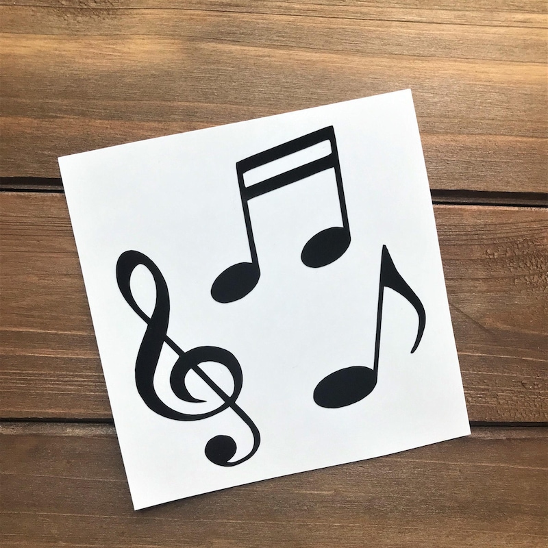 Music Notes Decal - Etsy