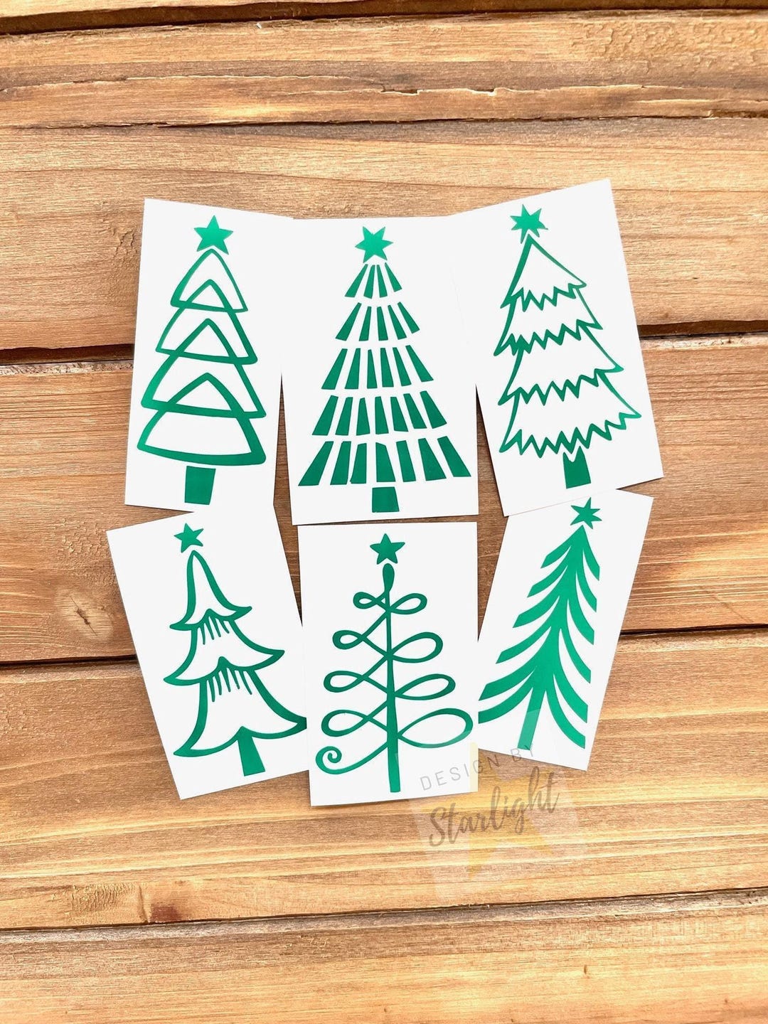 Christmas Tree Group Decal - Winter Decal - Christmas Trees - Christmas ...