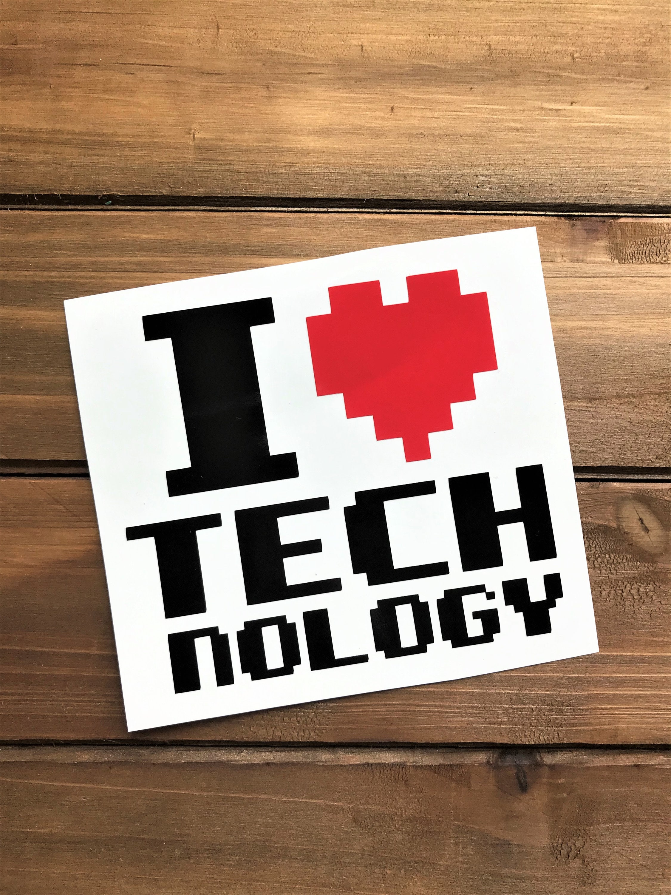 I Heart Technology Love Technology Laptop Decal Phone - Etsy