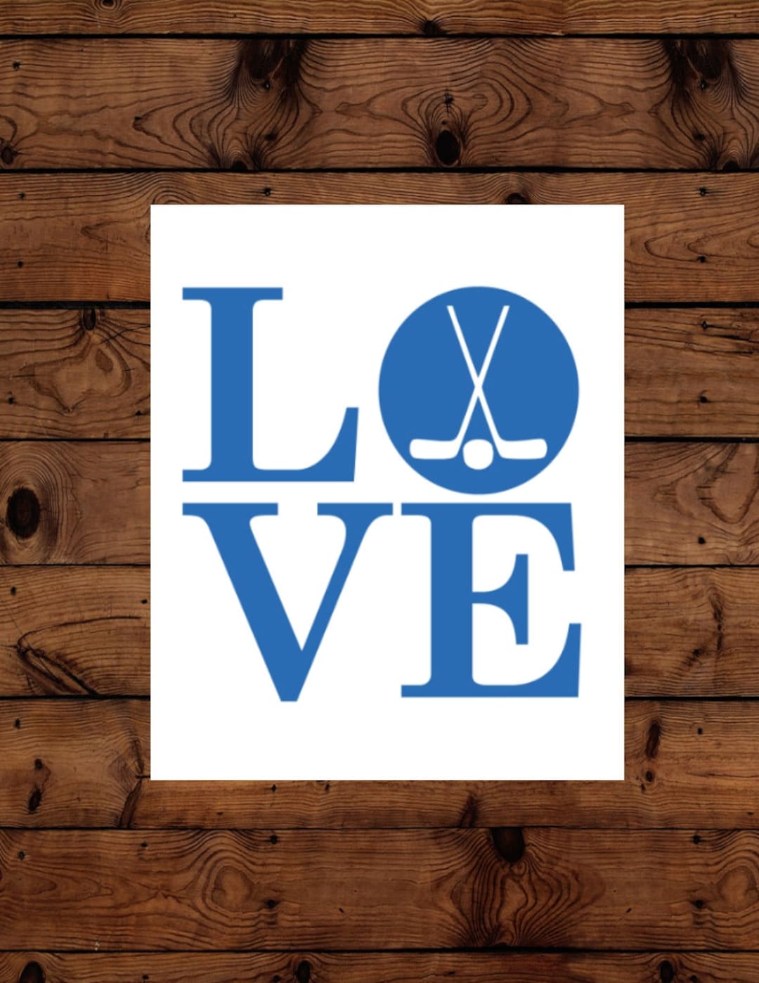 LOVE Hockey Decal LOVE Hockey Sticker Glitter Hockey Hockey Mom Laptop ...