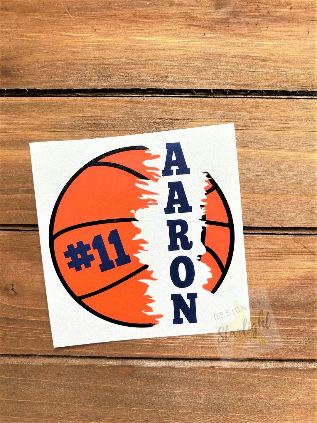 Basketball Decal - Basketball Player Decal - Basketball With Name ...