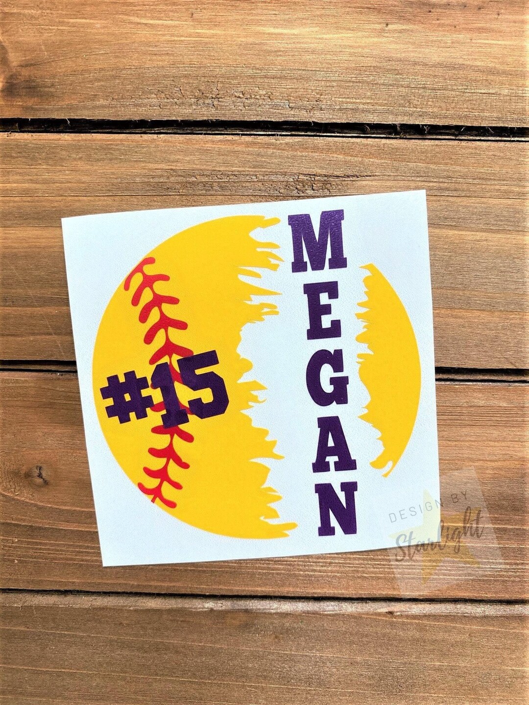 Softball Decal - Softball Player Decal - Softball With Name - Softball ...