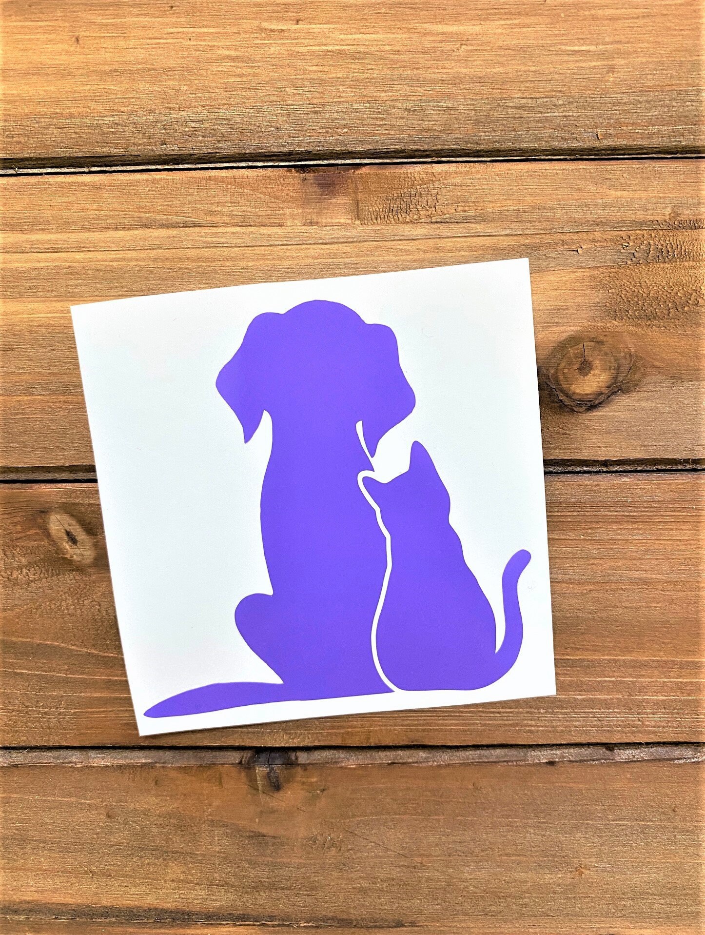 Dog & Cat Decal Animal Decal Dog Decal Cat Decal - Etsy