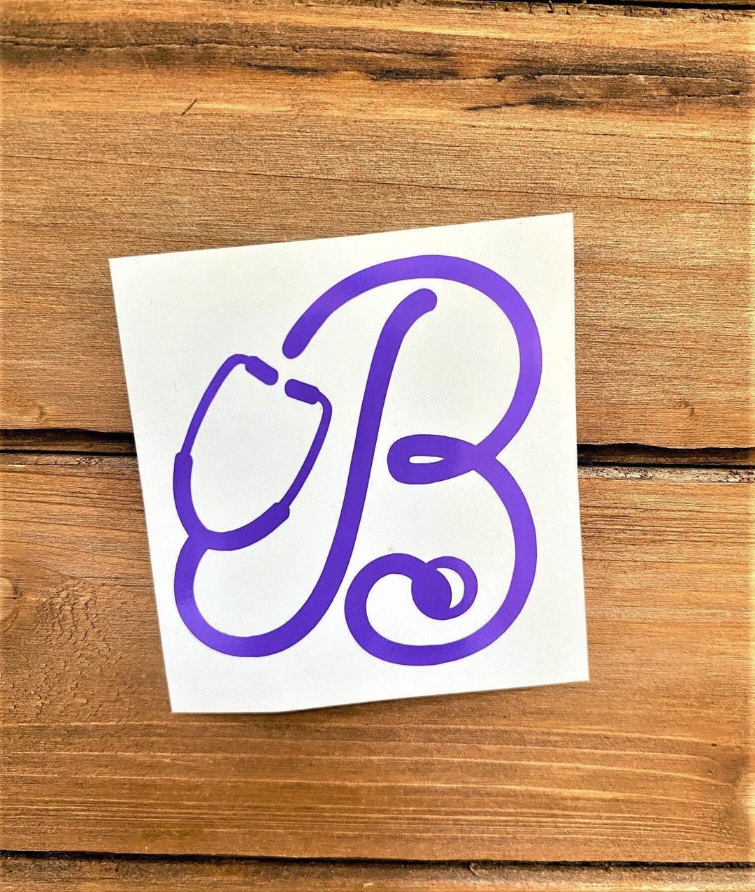 Stethoscope Initial - Stethoscope Monogram - Initial Decal - Medical ...