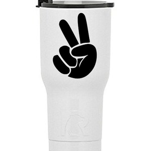 Peace Hand Decal - Peace Sign - Peace Sticker - Laptop Decal - Phone ...