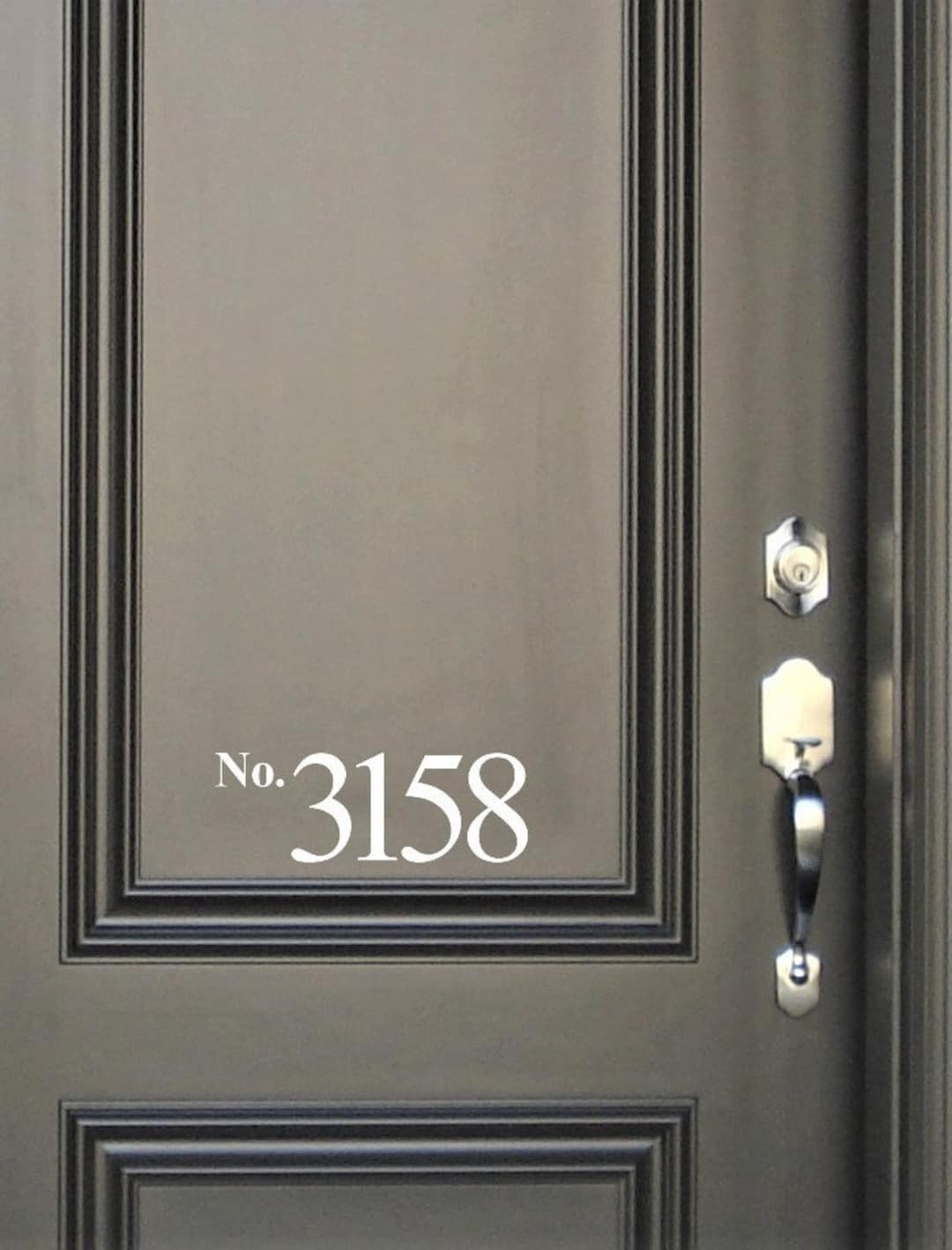House Number Front Door Decal Front Door Sign House Address - Etsy