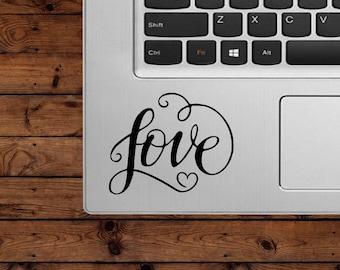 Holographic Love Vinyl Decal Heart Decal, Love Vinyl Decal, Car Decal ...