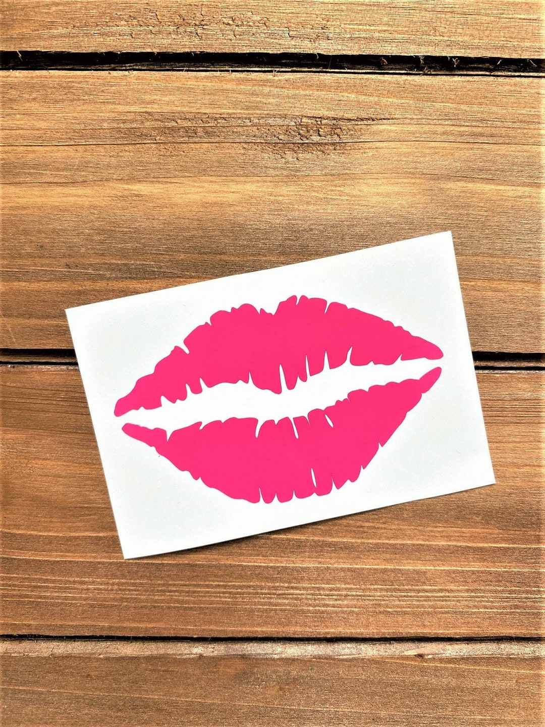 Lips Decal Glitter Decal Lips Mouth Makeup Decal Lips Sticker Laptop ...