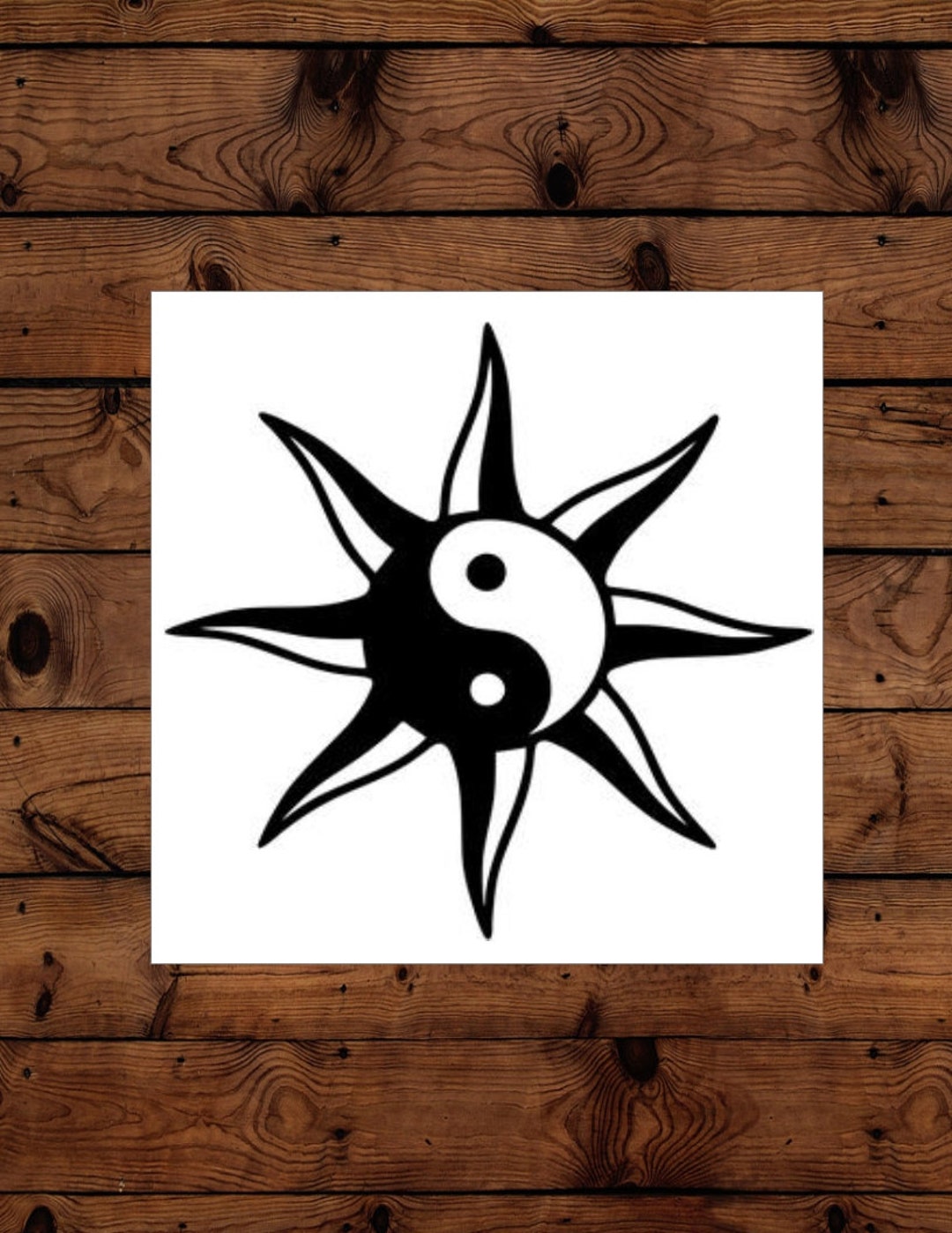Ying Yang Decal Glitter Decal Ying Yang Sun Decal Ying Yang Laptop ...