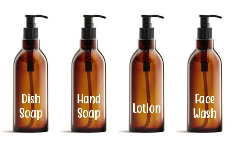 Soap Dispenser Labels Bottle Labels Dish Soap Hand Soap | Etsy