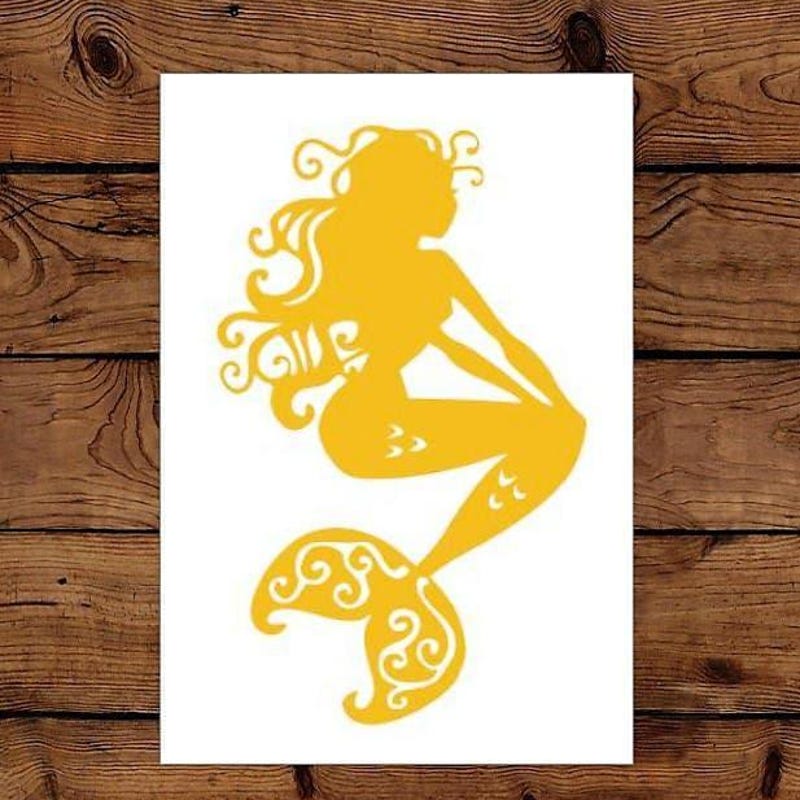 Mermaid Decal - Etsy