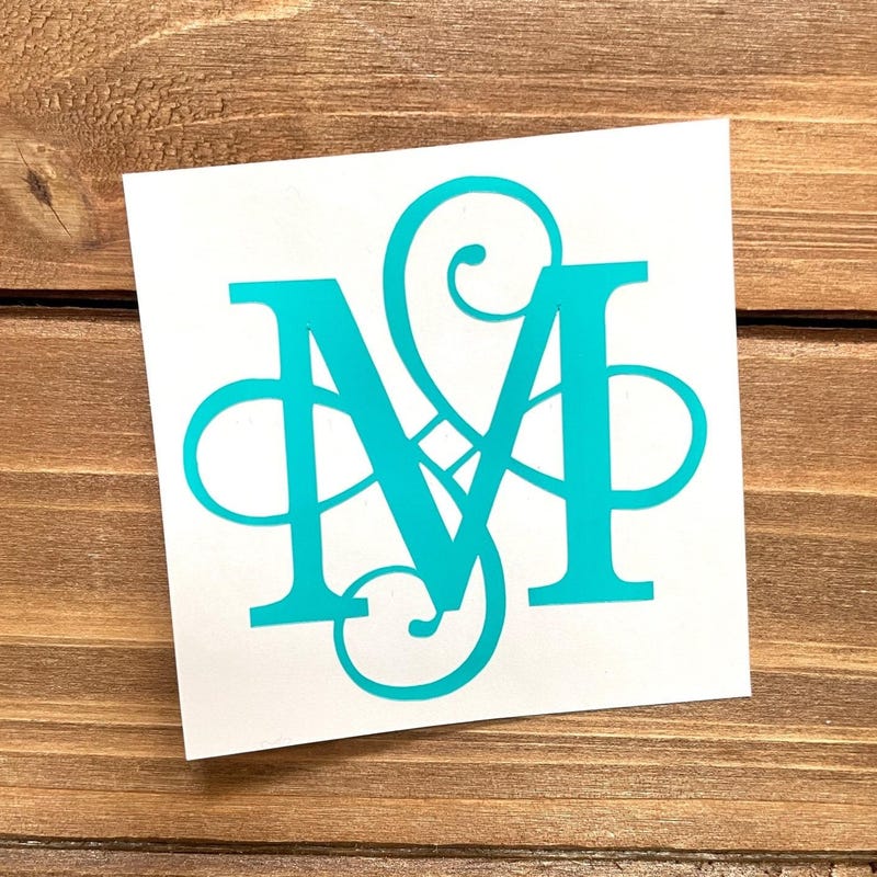 Swirl Monogram - Etsy