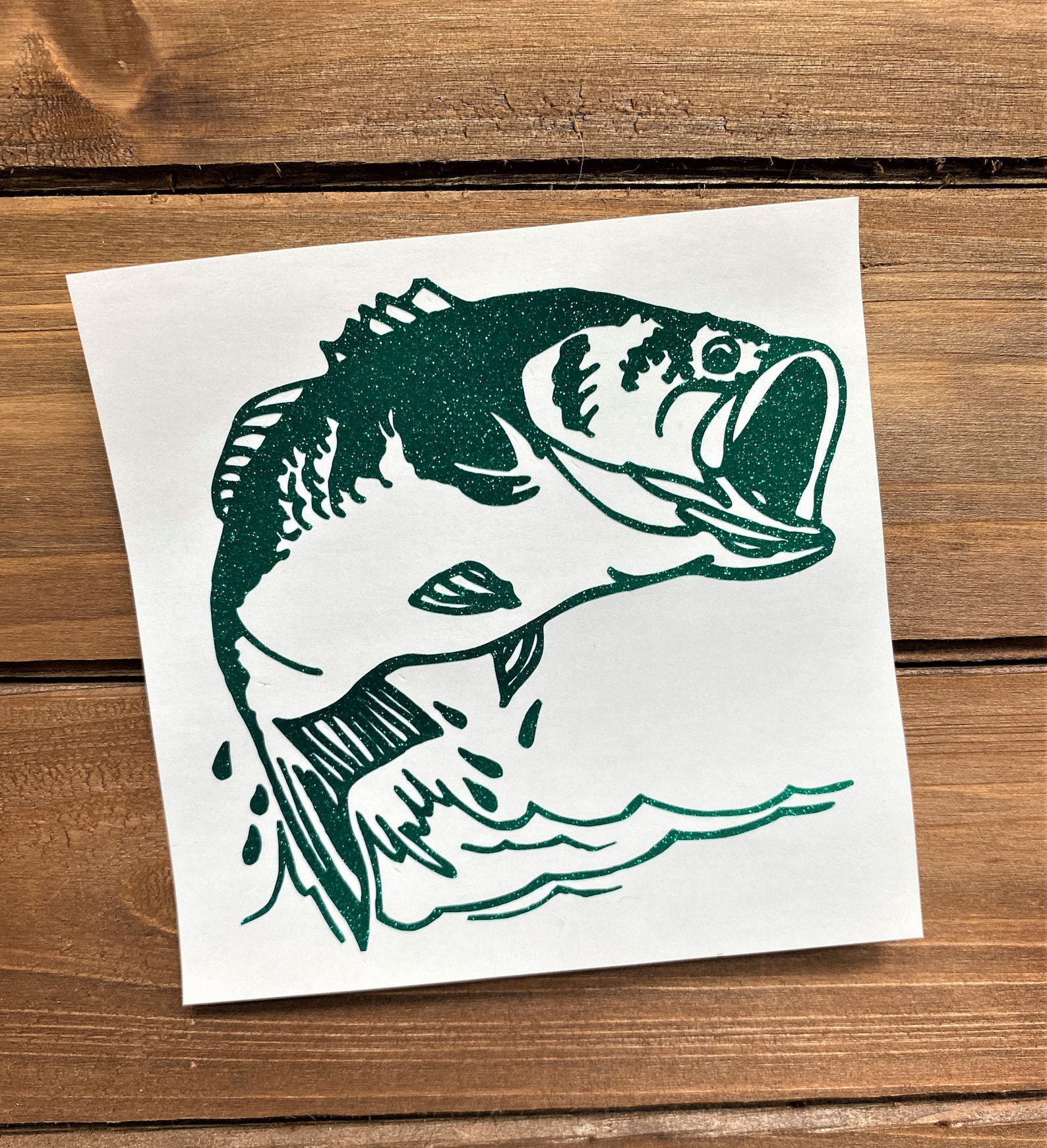 Fish Decal Jumping Fish Fish Sticker Laptop Decal Cell - Etsy