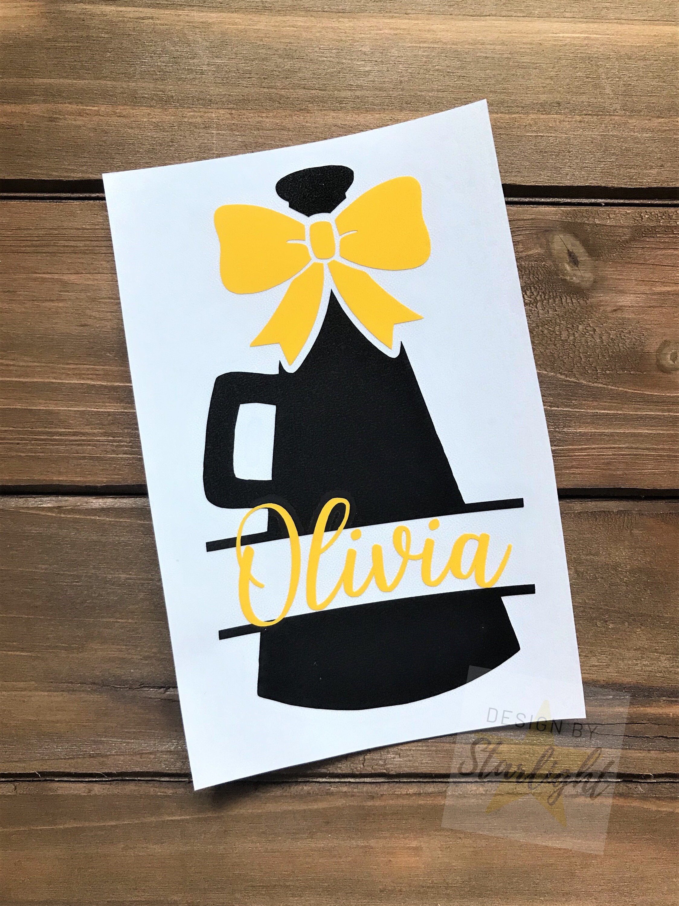 Cheer Decal Cheerleader Decal Megaphone Decal - Etsy