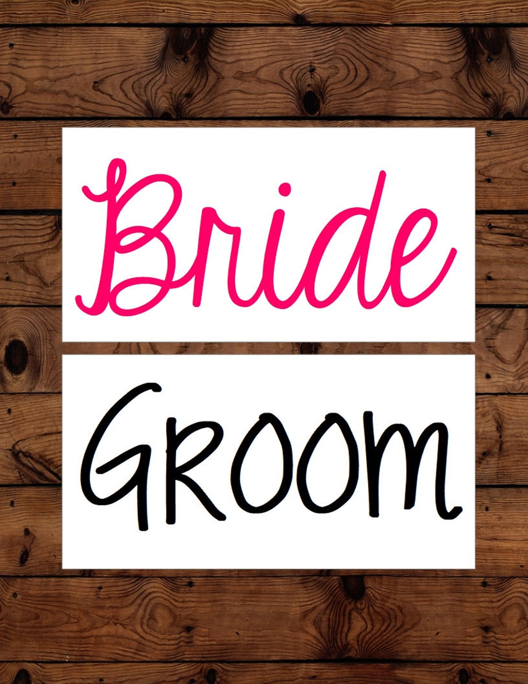 Bride & Groom Decal Set Bride Groom Wedding Decal - Etsy