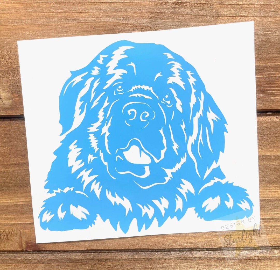Newfoundland Decal Peeking Newfoundland Decal Newfoundland Newfoundland ...