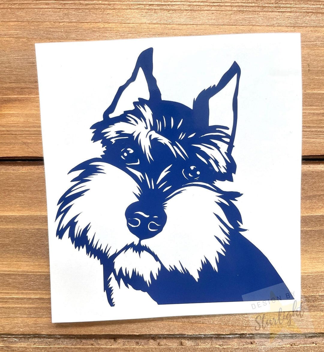 Schnauzer Decal - Peeking Schnauzer Decal - Schnauzer - Schnauzer ...