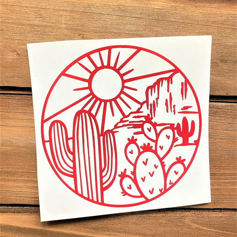 Cactus Decal - Etsy