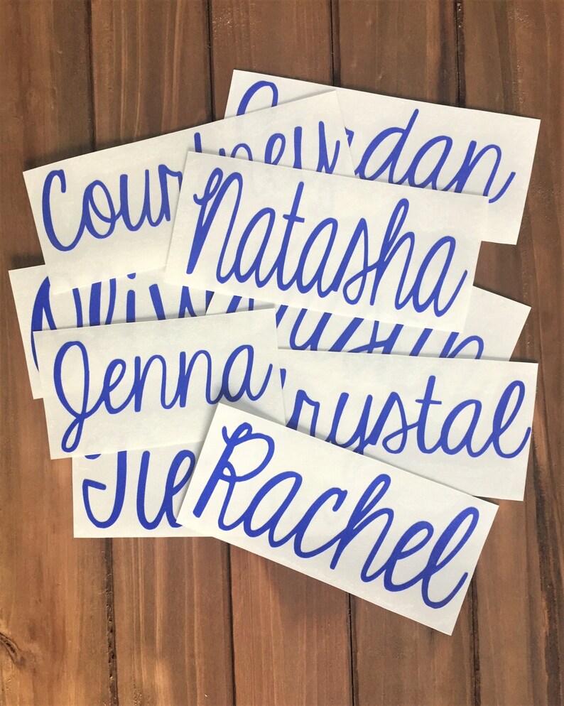 Any Word Decal Personalized Name Decal Glitter Name - Etsy