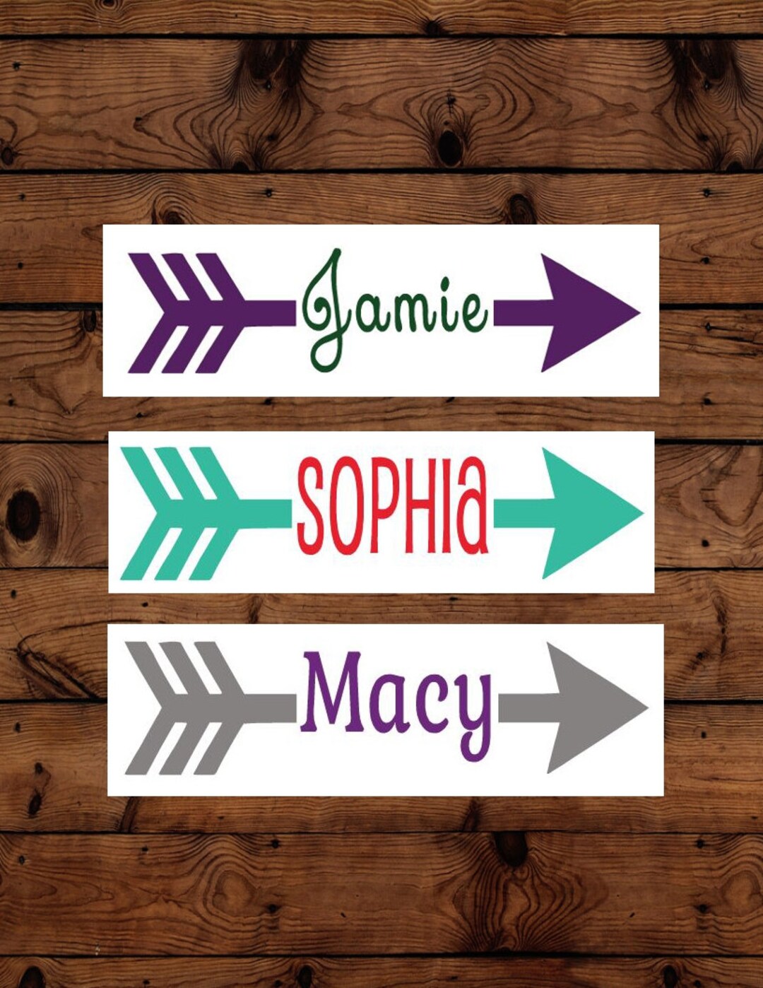 Arrow Name Decal Glitter Decal Name Decal Arrow Decal Laptop Decal ...