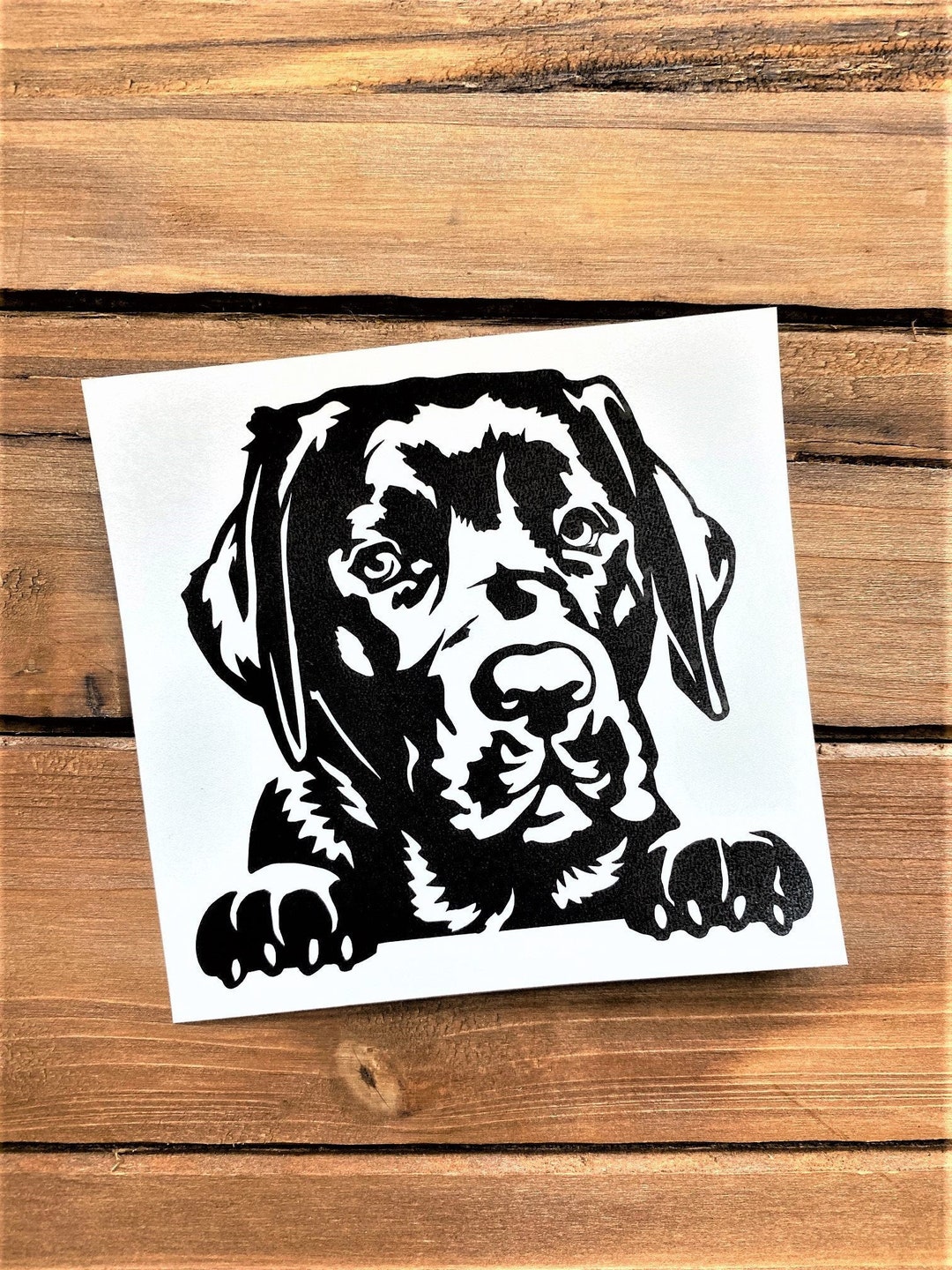 Labrador Retriever Decal Peeking Labrador Retriever Peeking Lab Dog Lab ...