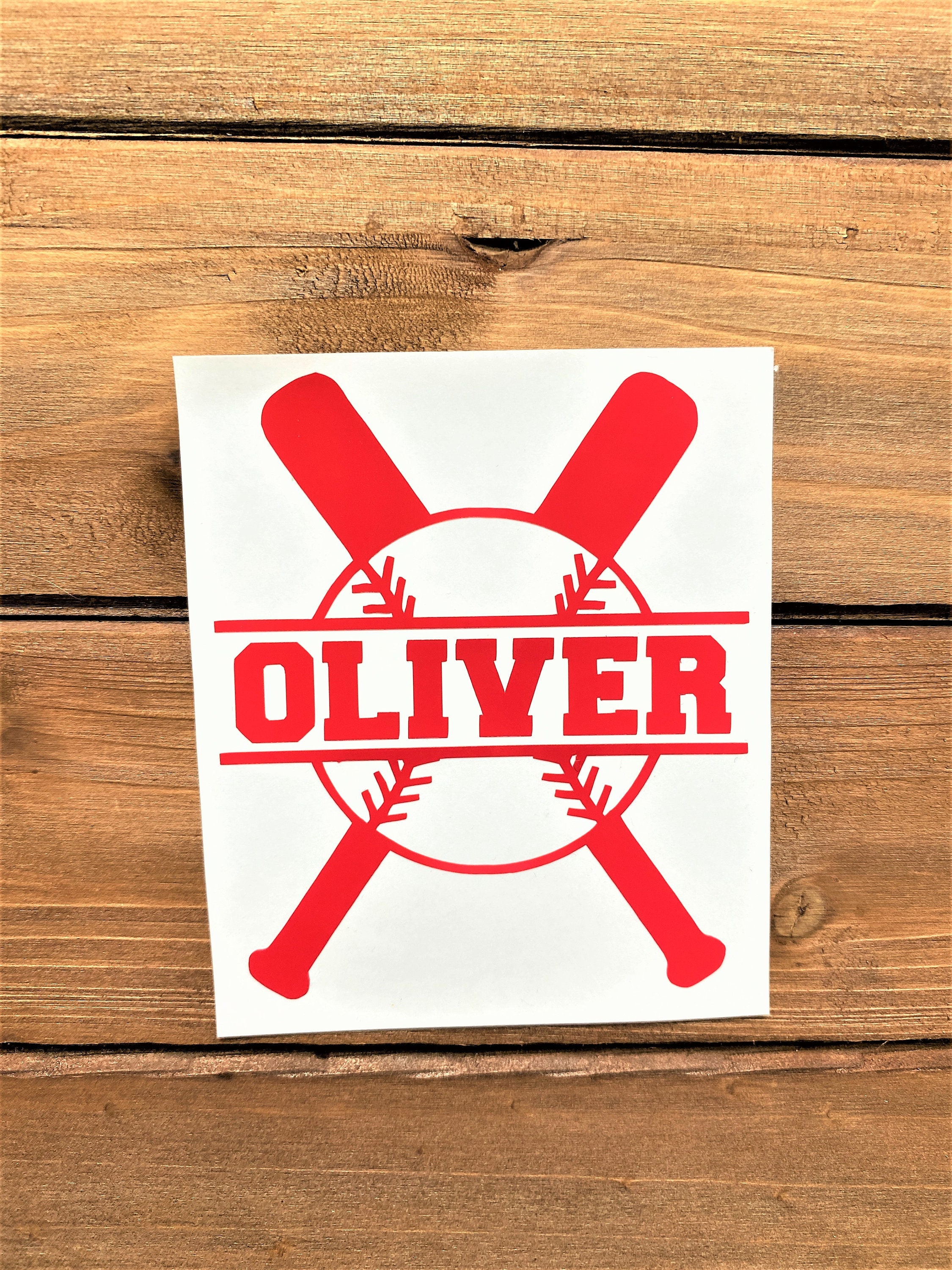 Baseball Decal Baseball Player Decal Baseball With Name - Etsy