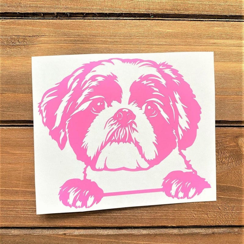 Custom Shih Tzu Stickers - Etsy