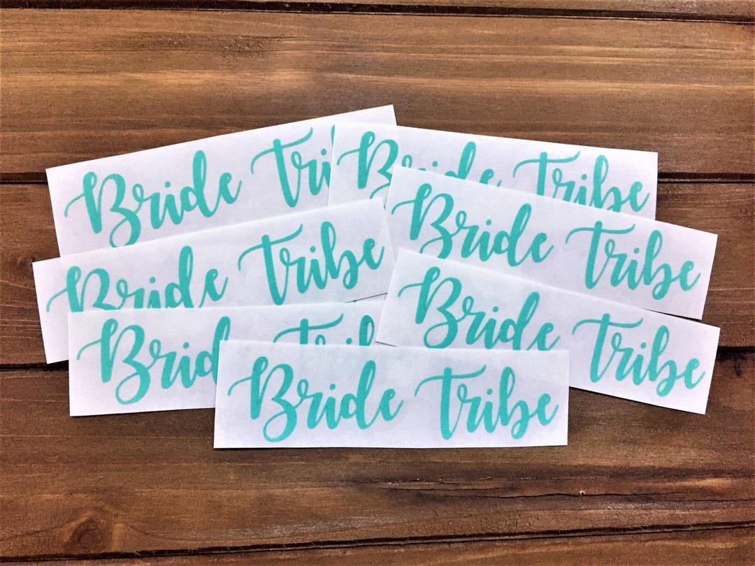 Bride Tribe Decal - Glitter Decal - Bride Tribe - Wedding Decal ...