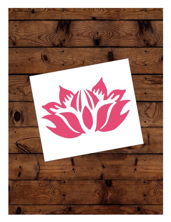 Flower Decal Blooming Flower Decal Laptop Decal Cell - Etsy