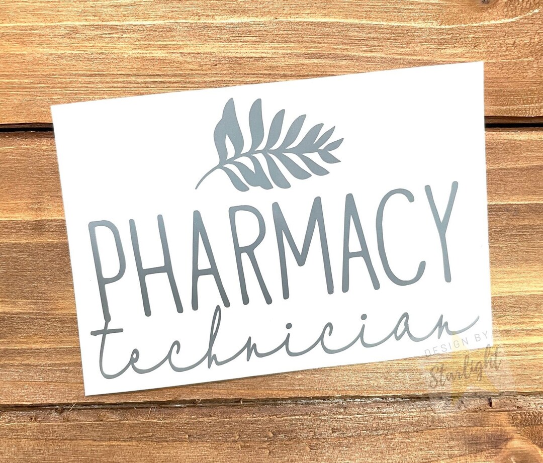 Pharmacy Technician Decal Pharmacy Decal RX Medical Decal Healthcare ...