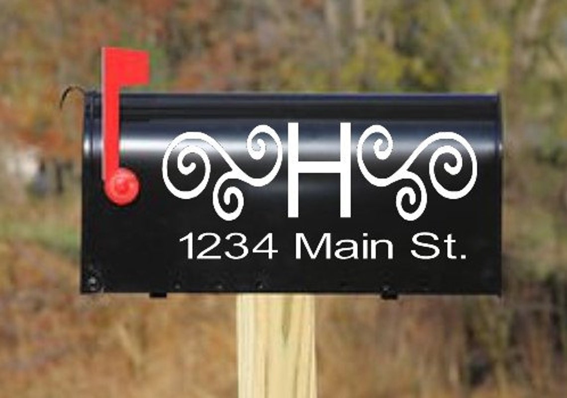Mailbox Decal Custom Mailbox Decal Address Decal Mailbox | Etsy